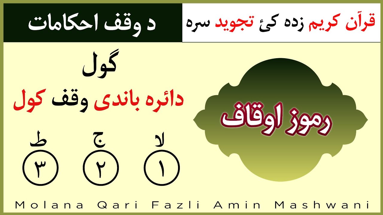 Lesson 55 | WAQF ON AYAT IN QURAN (Waaw Mushadad, Alif Maqsura) | Qari ...