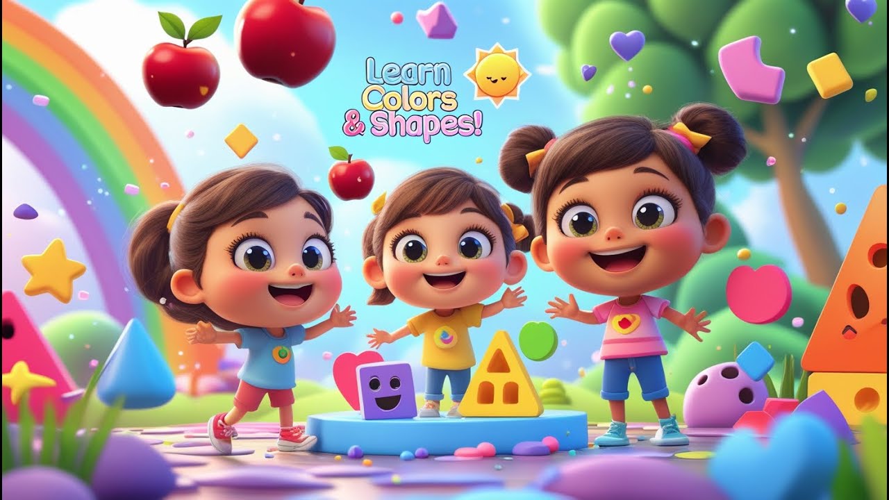 Colors and Shapes for Kids | Fun Learning Bedtime Story | Educational ...