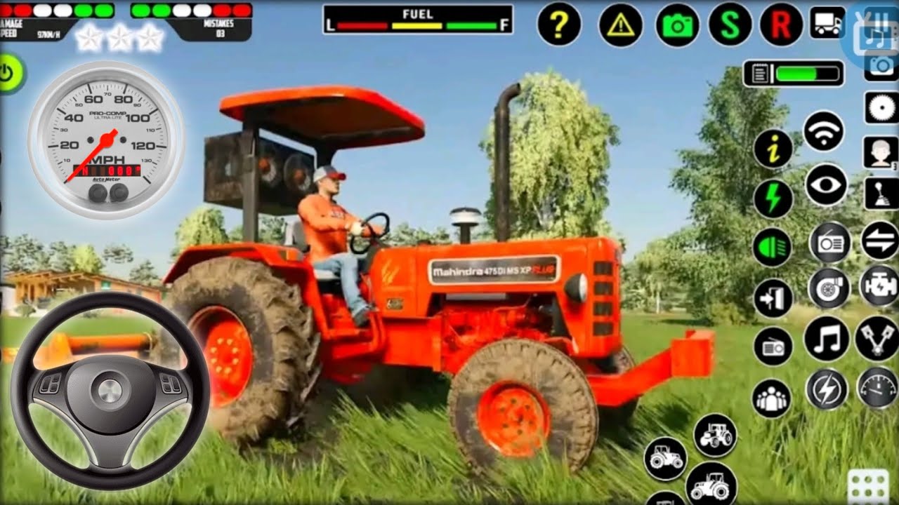 Tractor Games Tractor Farming - Game Garage - Tractor Wala Game ...