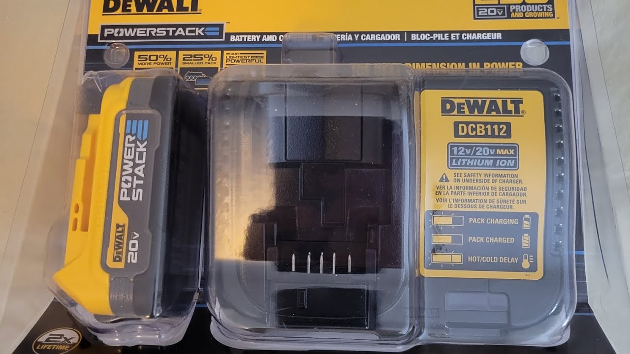 Dewalt Power Stack Battery With Charger Kit Like And Subscribe For More ...