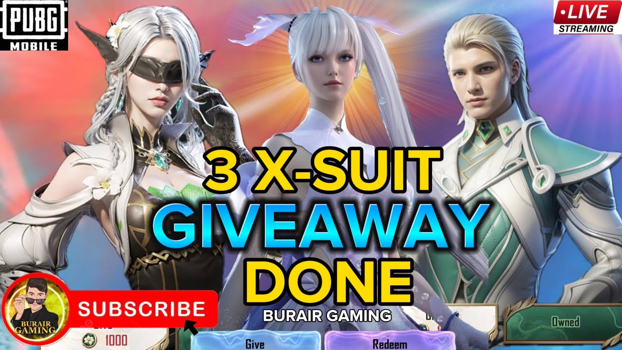 3 X-Suit Giveaway Done | The One Who Subscribes More Will Be The Winner ...