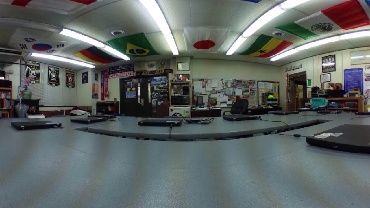 360 Tour of the Old Matthew C. Perry High School - Room 159 - YouTube