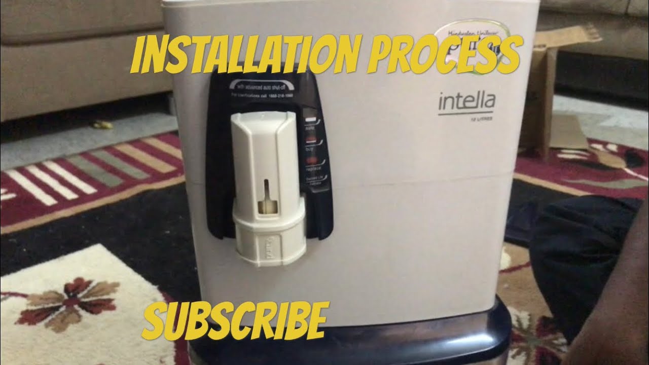 Installation of water purifier - PURE IT Intella - YouTube