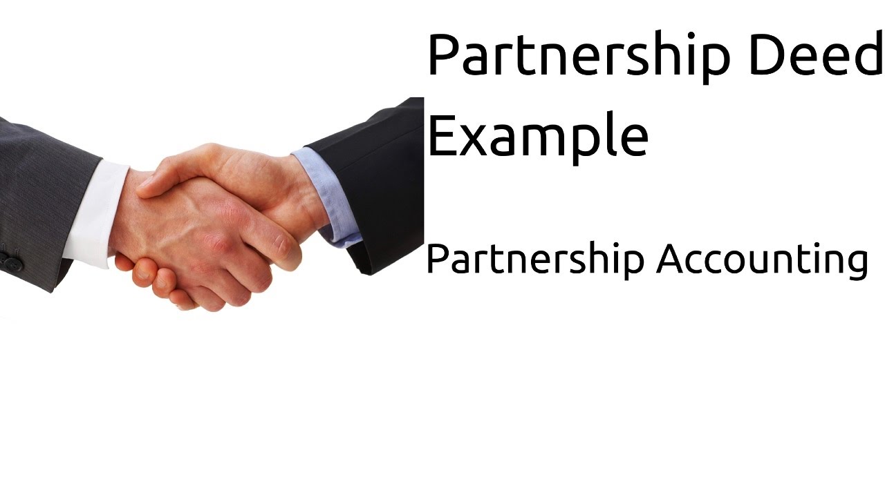 Partnership Deed Example | Profit & Loss Appropriation | Goodwill | CA ...