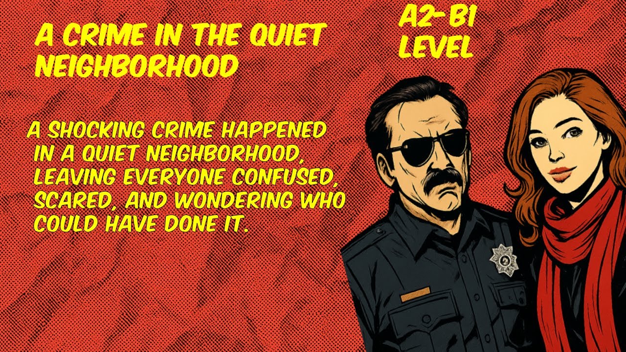 English Story for A2–B1 Level | A Crime in the Quiet Neighborhood ...