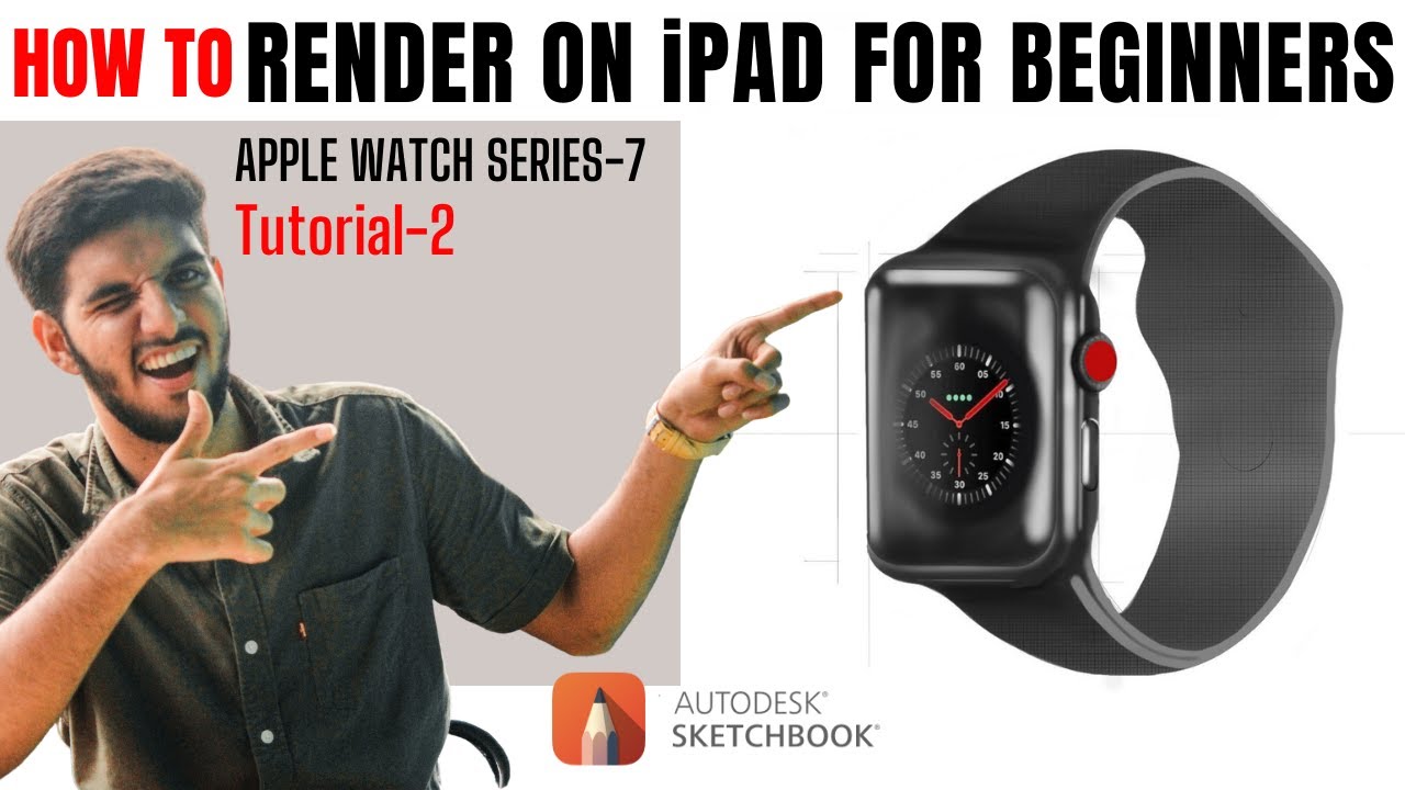 How to render on iPad | Autodesk sketchbook tutorial | Product design ...