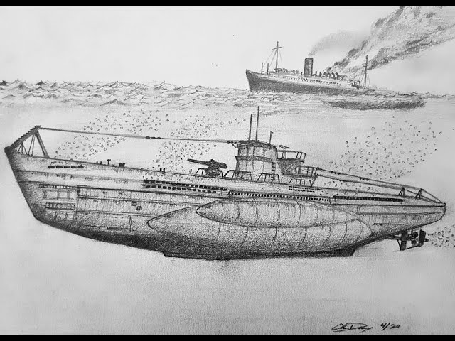 Submarine Ww1 Drawing