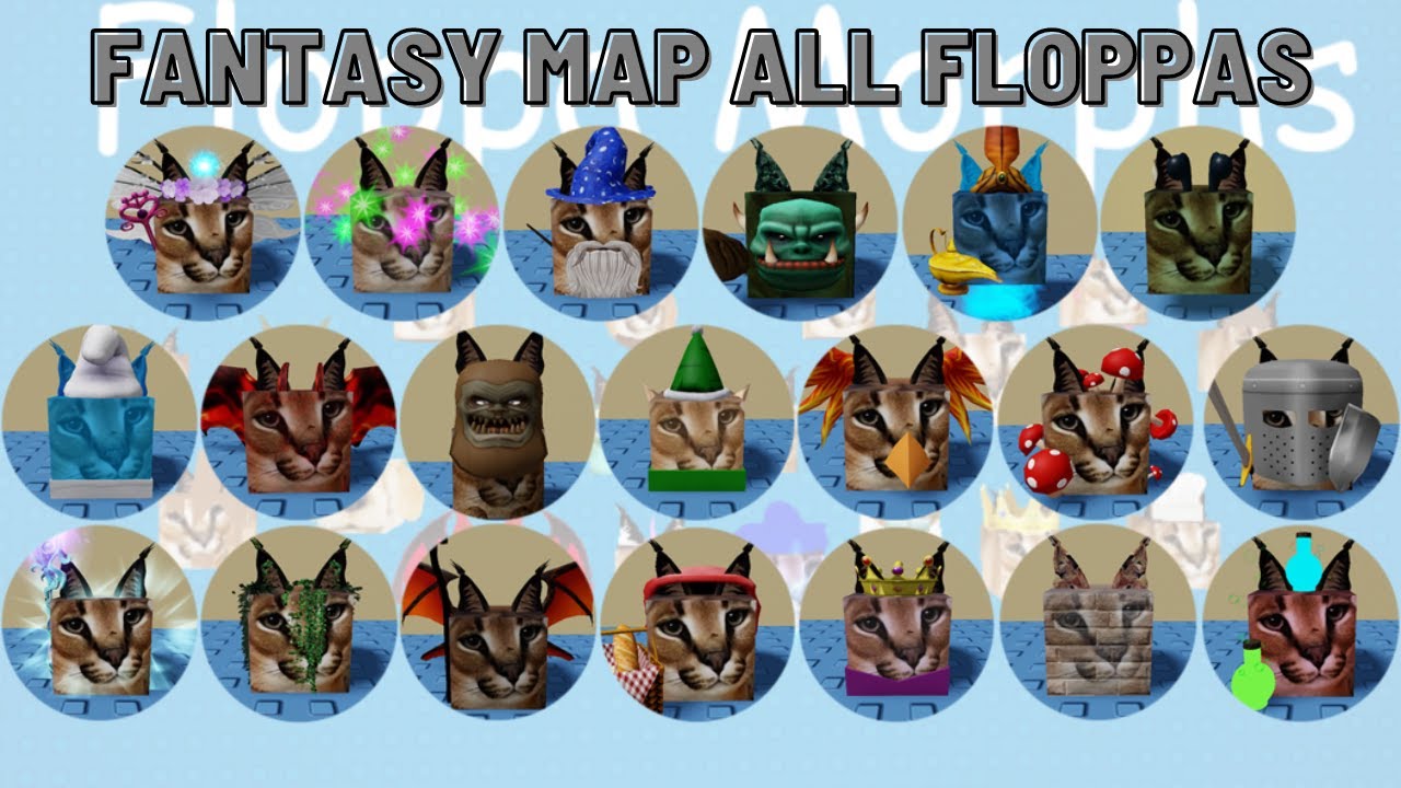 How to get all floppas in fantasy map in find the floppa morphs roblox ...