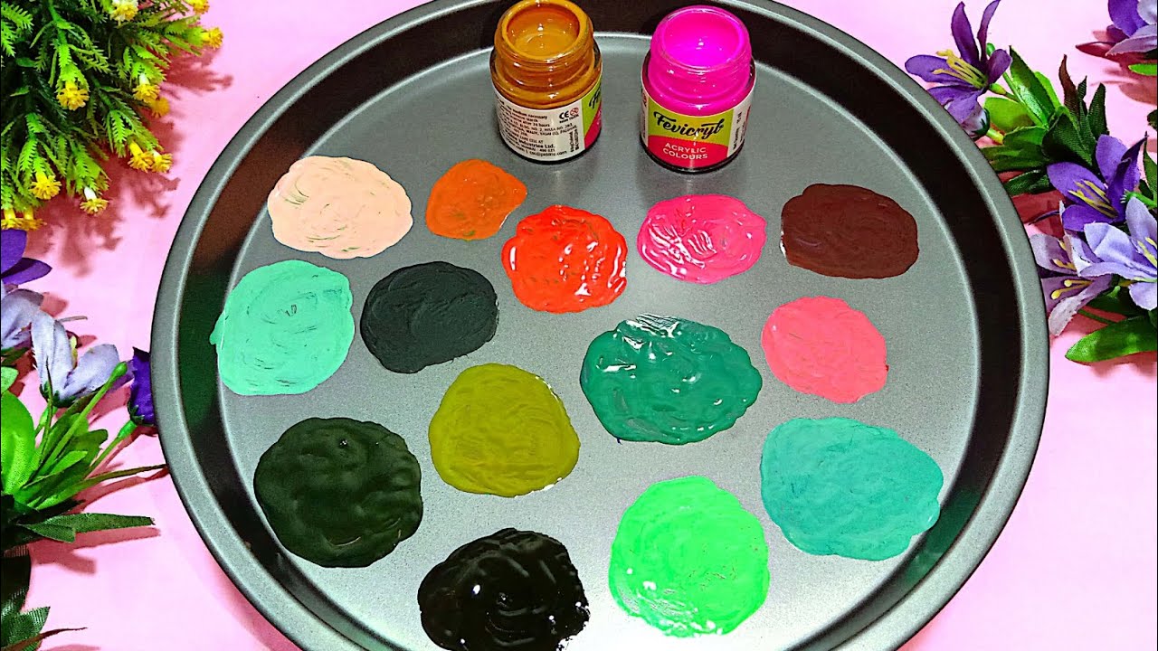 Colour Mix || How To Create 28 New Colors || Satisfying Colour Mixing ...