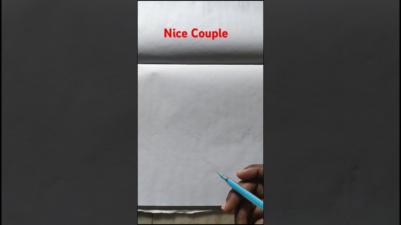 Nice Couple drawing# easy couple drawing - YouTube
