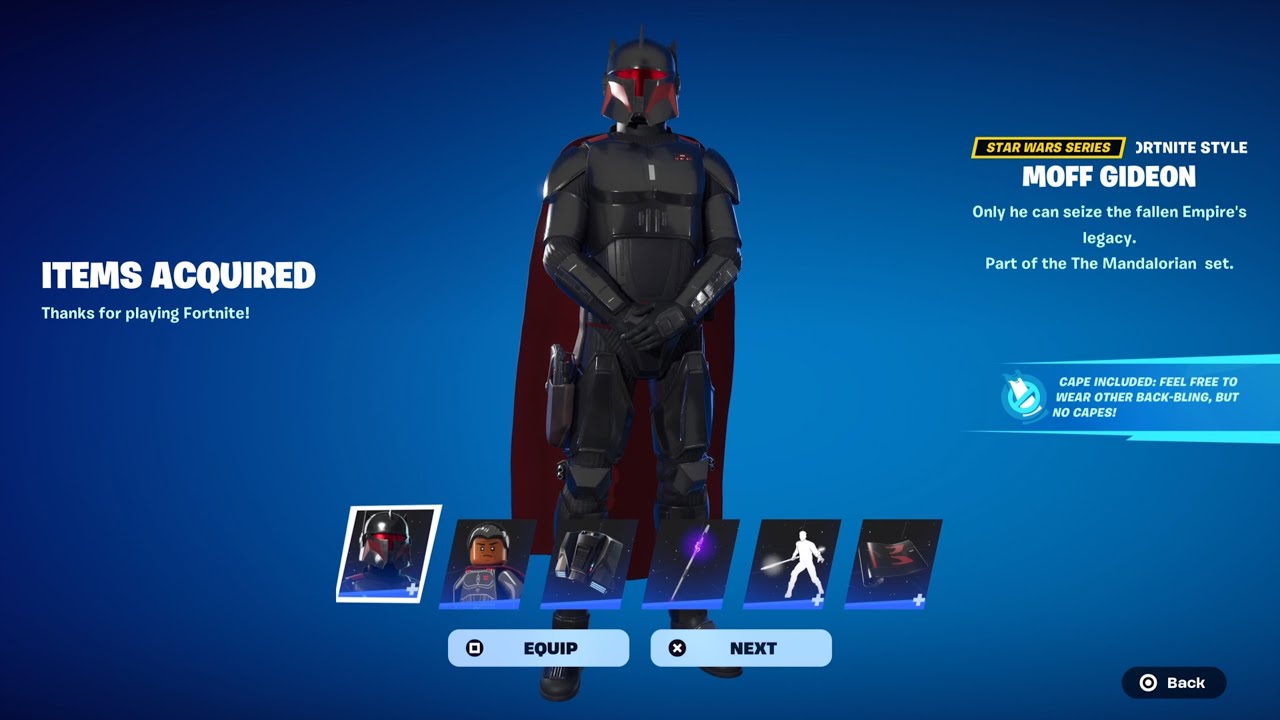 How To Get Star Wars Moff Gideon Skin For FREE! (Fortnite) - YouTube