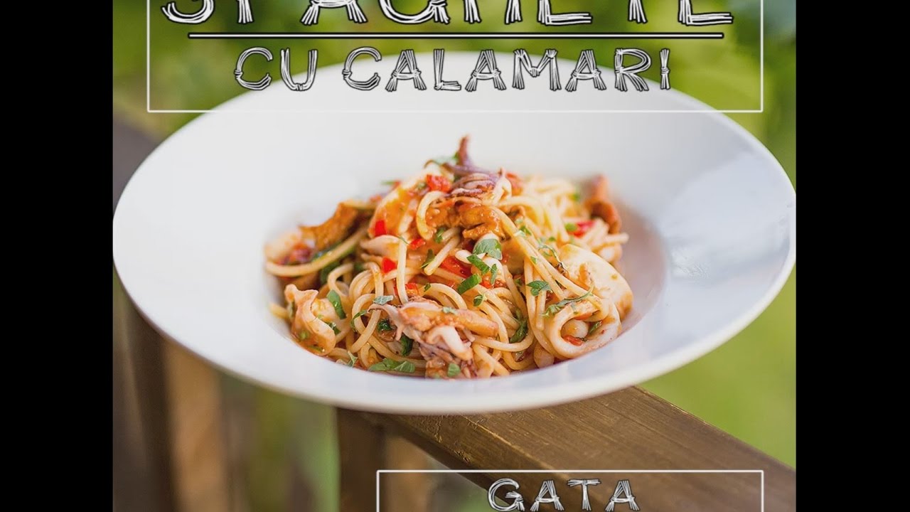 Reteta spaghete cu calamari. Simplu si gata in 12 minute | Bucataria ...