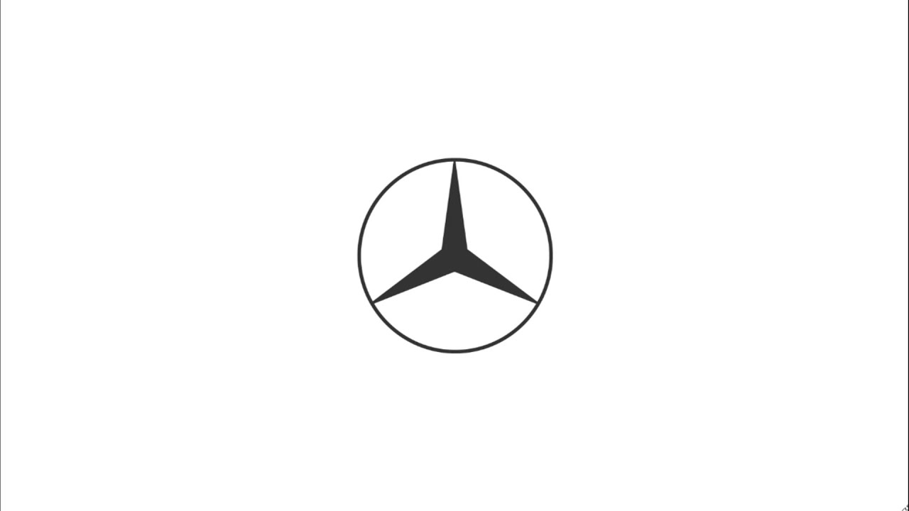 How to Design Mercedes Logo With Adobe Illustrator - YouTube