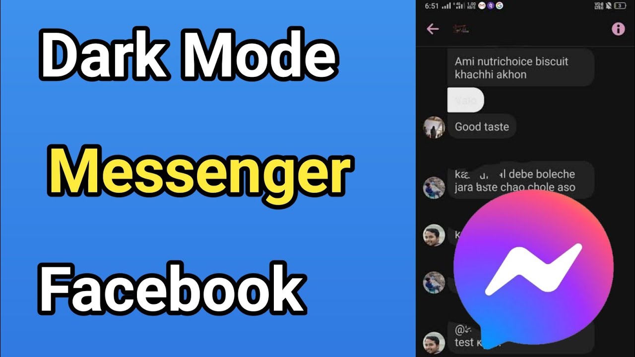 How to Get the Dark Mode in Messenger || Messenger new update - YouTube