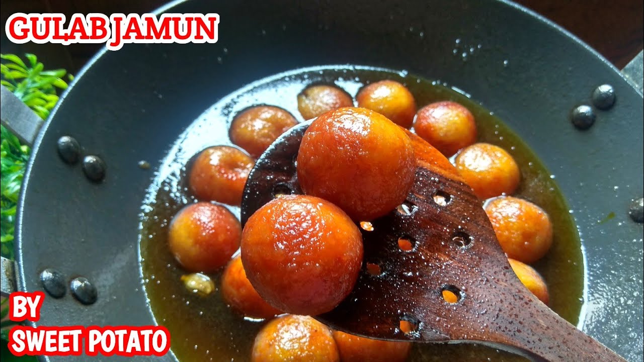 || SWEET POTATO GULAB JAMUN RECIPE || রাঙা আলুর তৈরী গোলাপ জাম বা গোলাপ ...