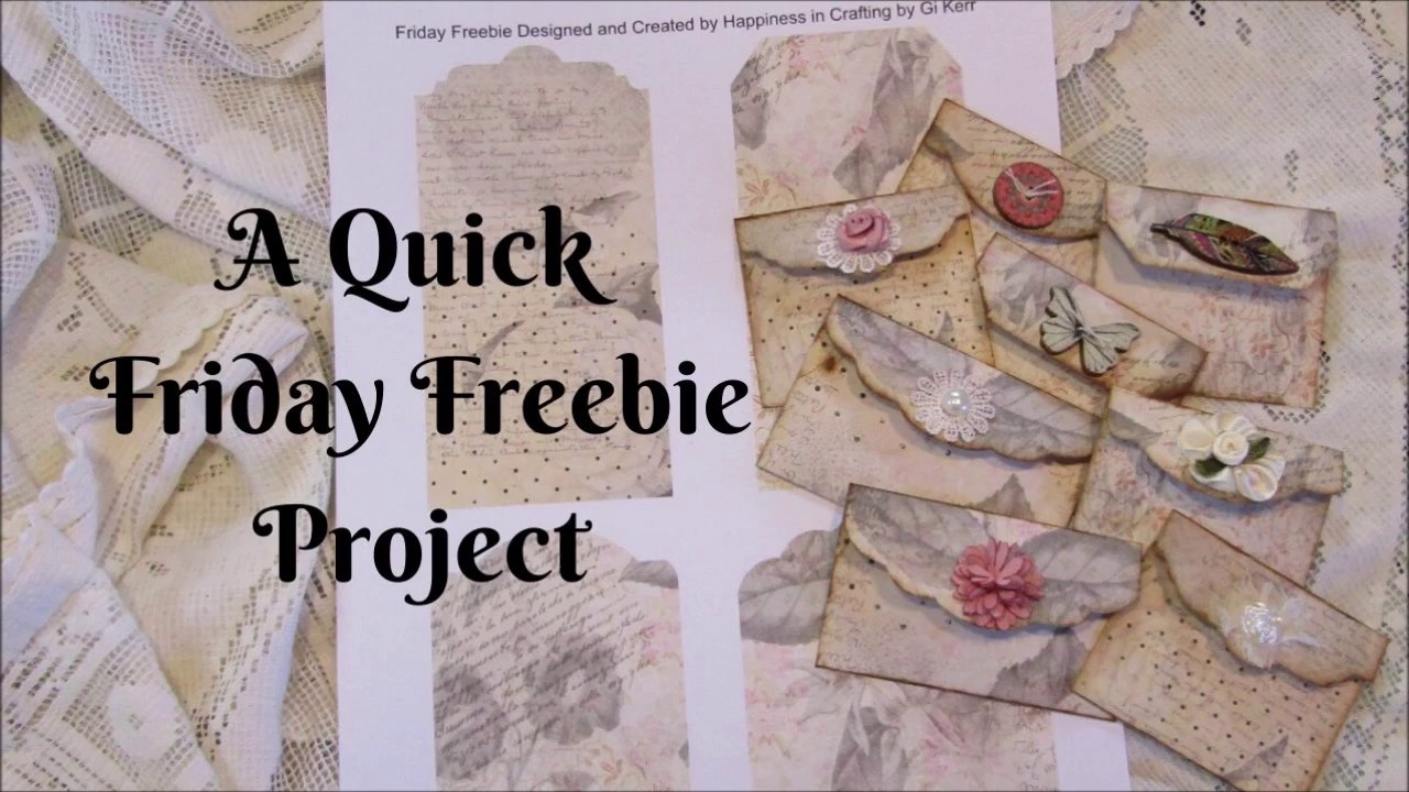 How to Make a Quick Envelope (Friday Freebie Project) - YouTube
