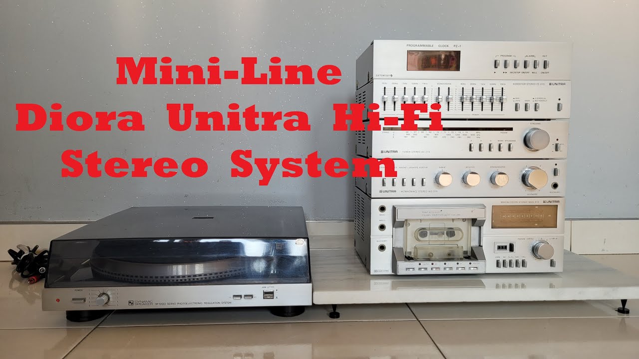 Mini-Line Diora Unitra Hi-Fi Stereo System Vintage - YouTube