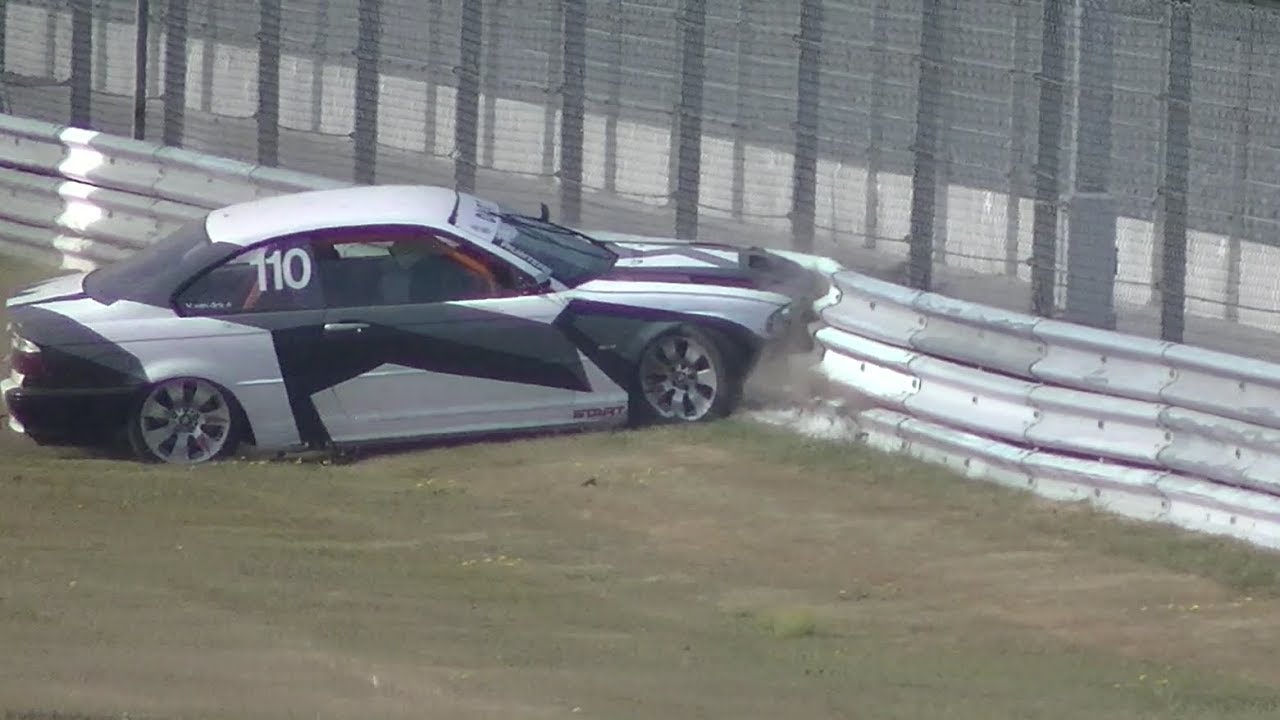 Big Crash BMW E46 DNRT Assen 17 07 2018 - YouTube