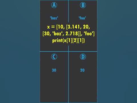 Quick Python Quiz - Output of Code Snippet! #python #pythonprogramming #codingquiz #statistics ...