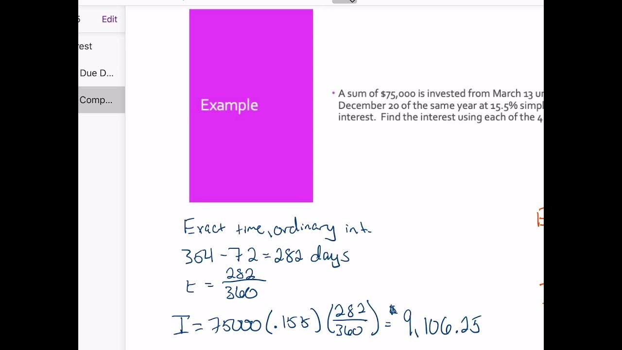 5.3: Methods for Computing Simple Interest - YouTube