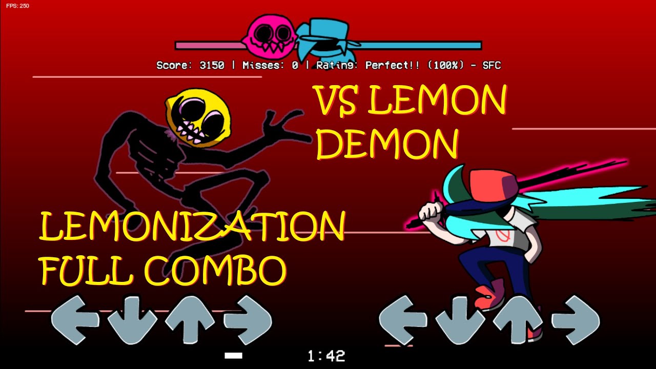 LEMONIZATION FULL COMBO - VS LEMON DEMON - FRIDAY NIGHT FEVER MOD - FNF ...