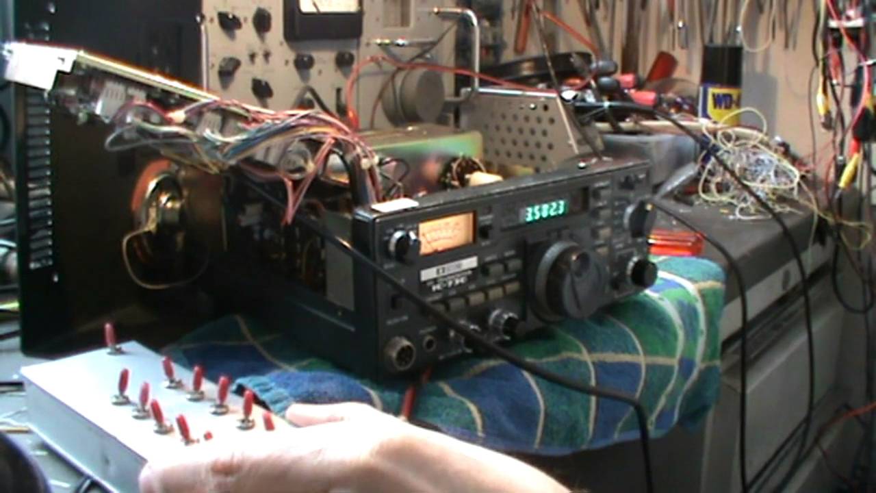 ICOM IC730 narrow crystal filter - YouTube