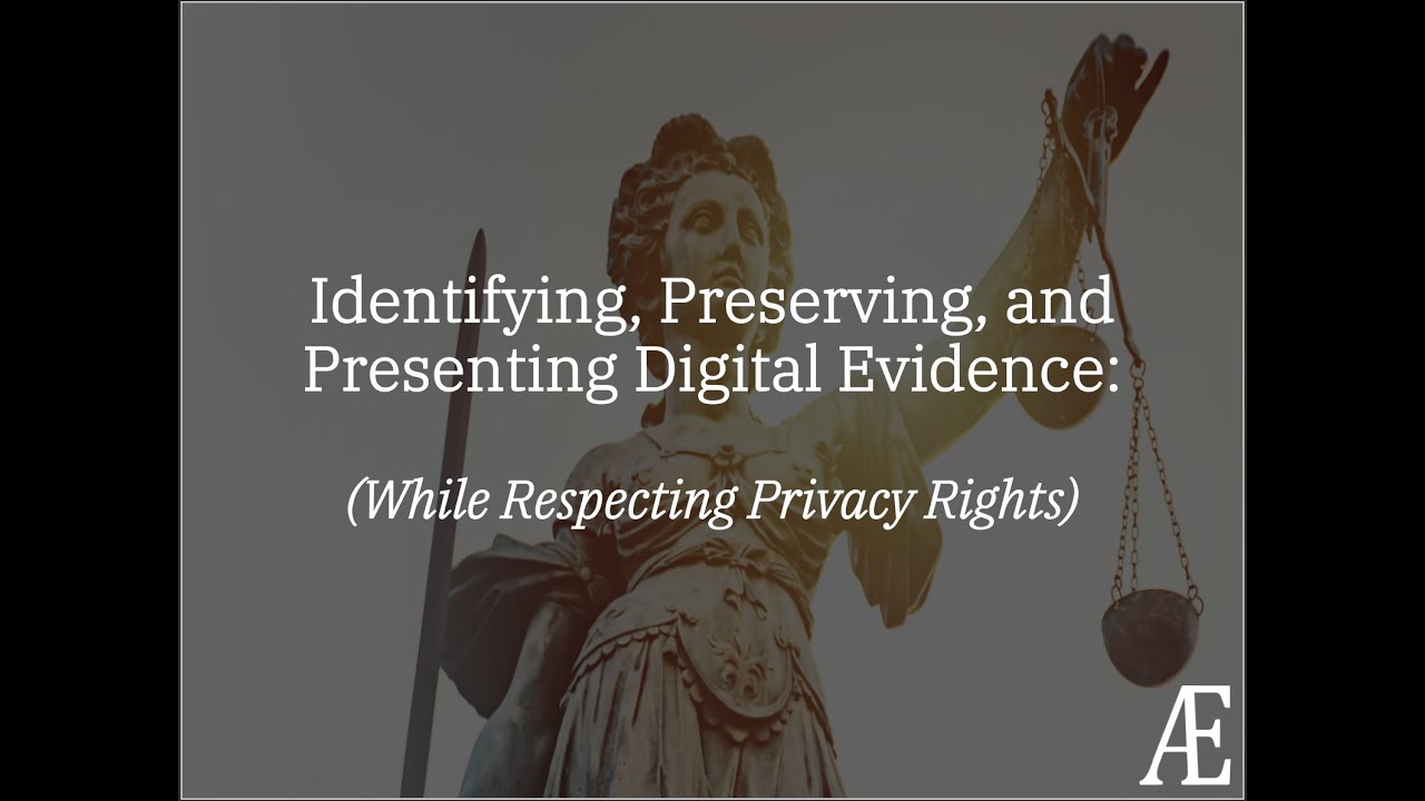 Identifying, Preserving, and Introducing Digital Evidence: #Guilty ...
