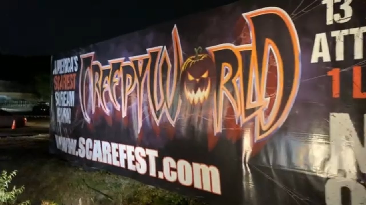 Halloween Fun - 2020 Creepyworld Haunted House Walk Through - YouTube