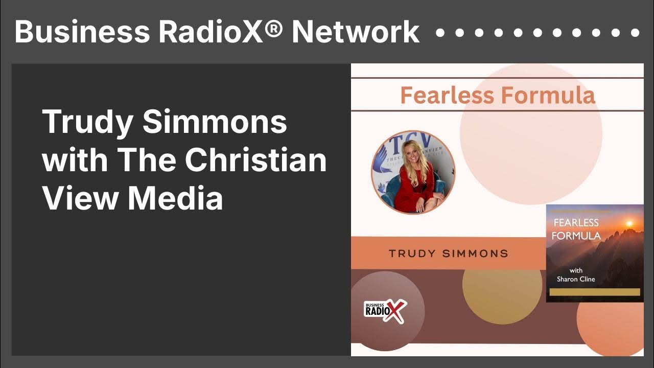 Trudy Simmons with The Christian View Media | Business RadioX® Network - YouTube