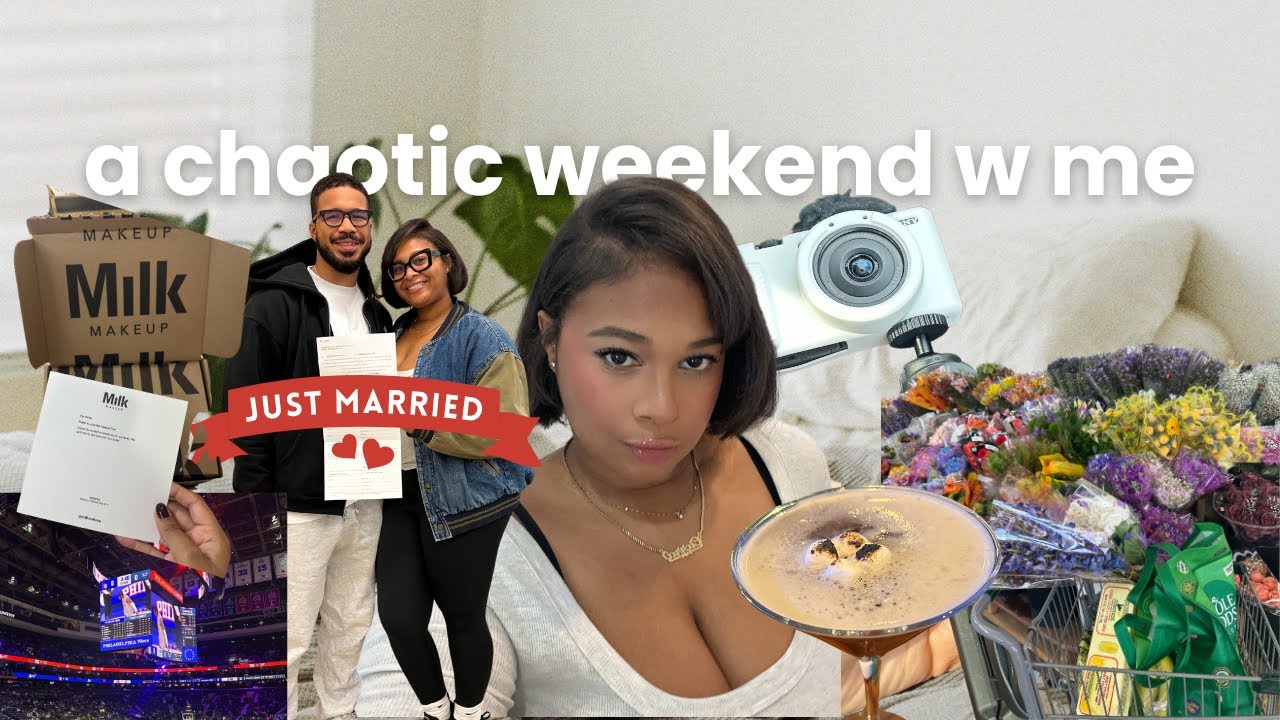 WEEKEND VLOG: marriage license, i got my hair???, shopping, date night, PR unboxing + more - YouTube
