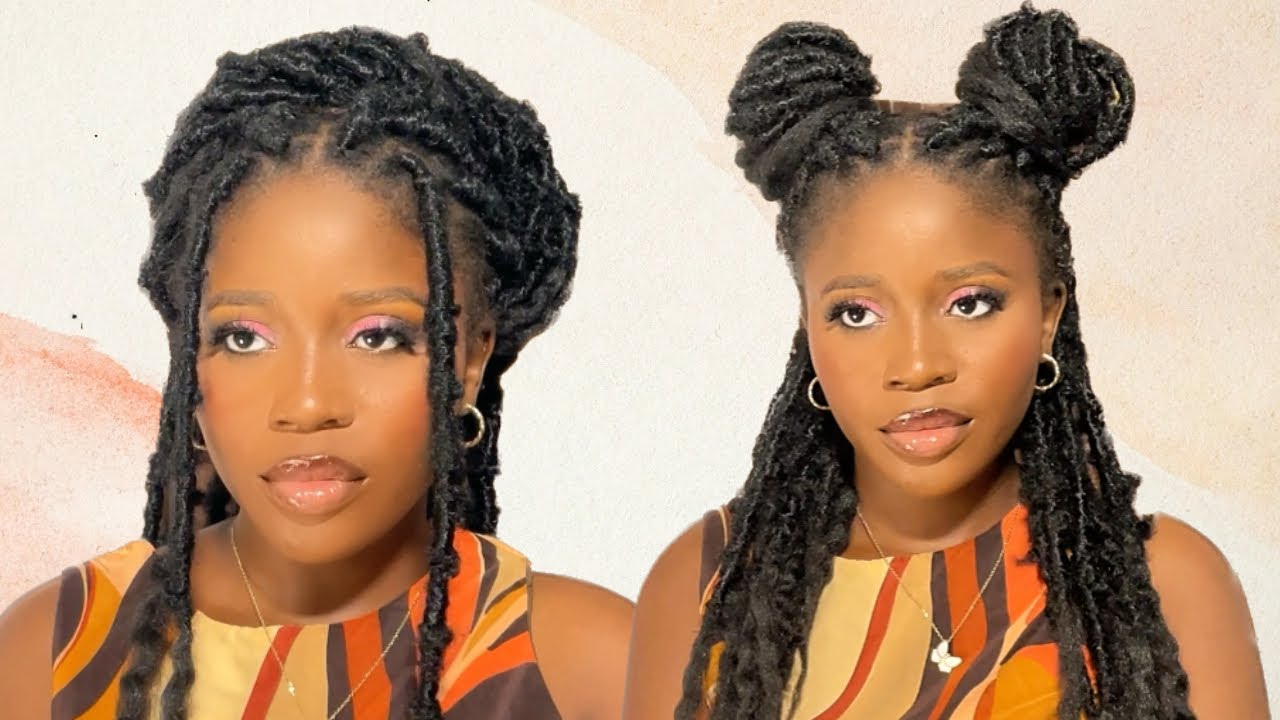 DIY | How to make and install butterfly locs with curly tips| easy ...