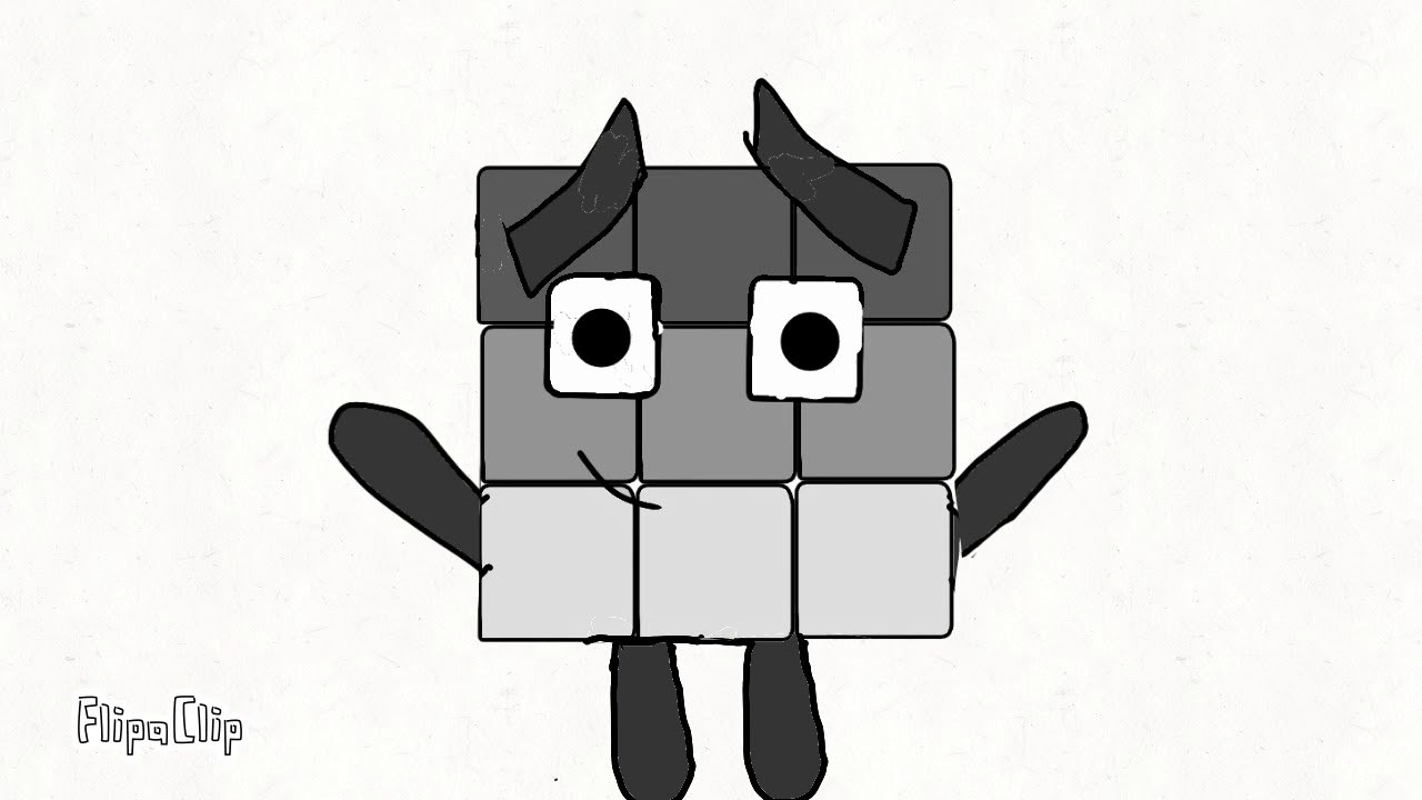 NumberBlocks 9 in flipaclip - YouTube