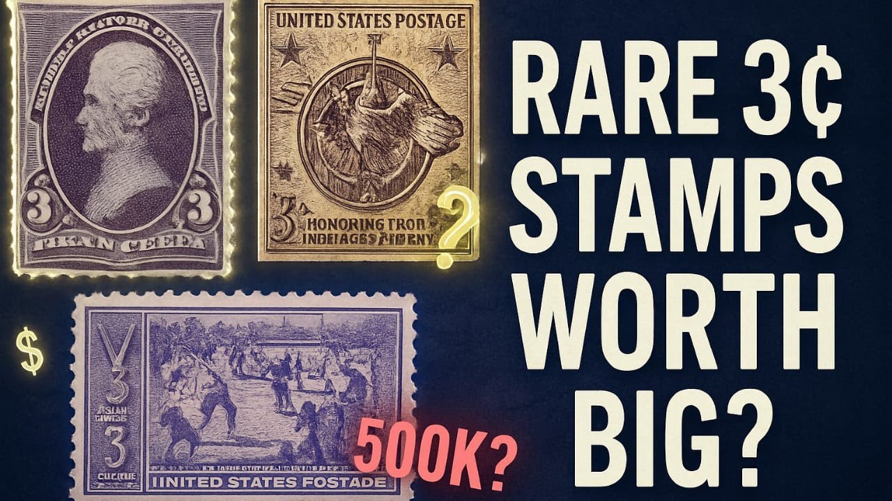 Rare 3 Cent U.S. Stamps That Could Be Worth Big Money! | Stamp ...