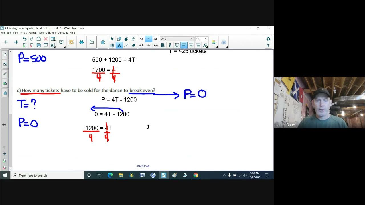 MFM2P 3 0 Solving Linear Equation Word Problems - YouTube