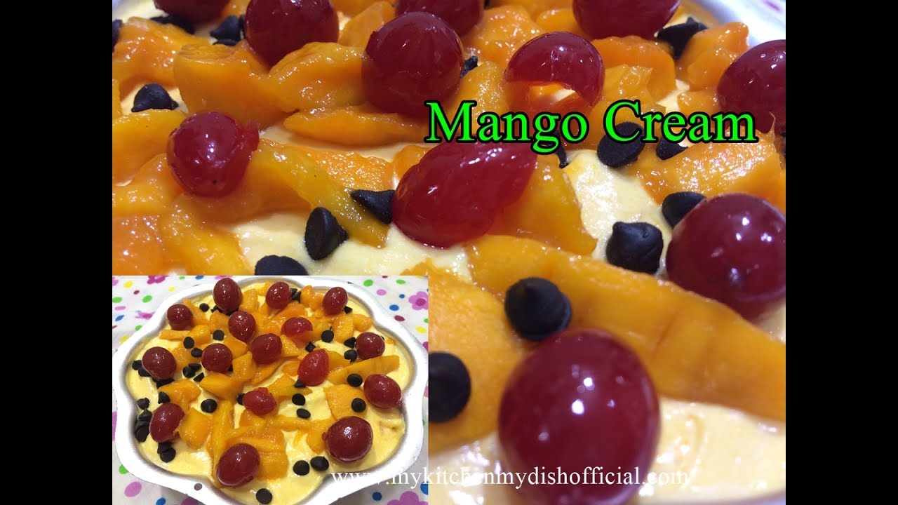 Mango Cream Recipe In 5 Minutes | Mango Mousse Recipe (Only 3 ...