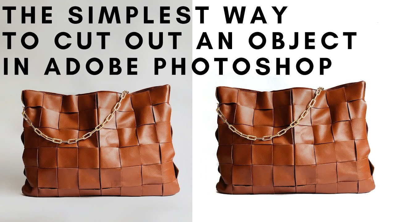 The simplest way to cut out a object in Adobe Photoshop - YouTube