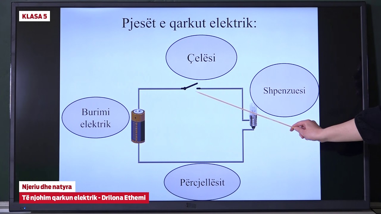 e Mesimi Klasa 5 - 5021 Njeriu dhe natyra - Të njohim qarkun elektrik ...