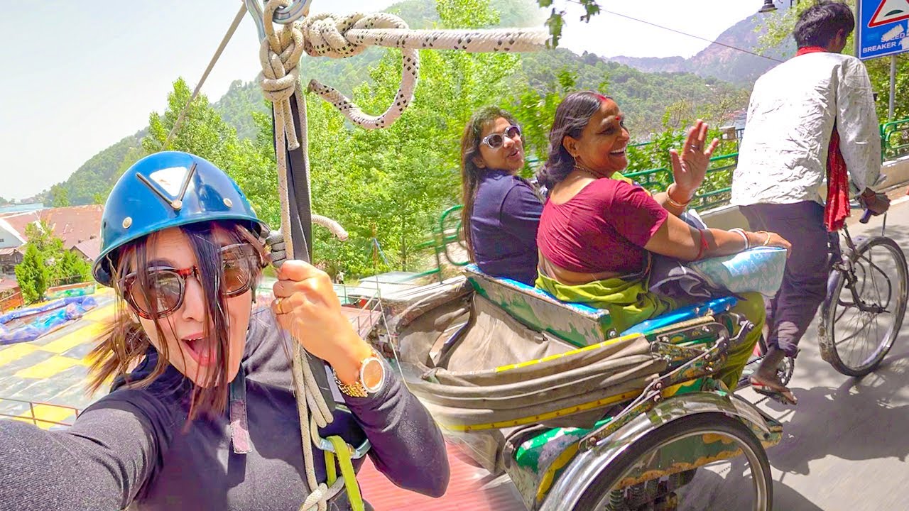 Exploring Mountain in Rickshaw 🤪 Zipline Adventure Experience 😃 - YouTube