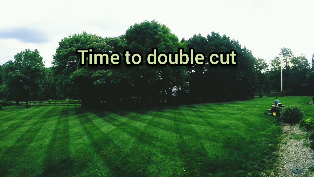 Lawn Striping - The Art of the Double Cut Diamond Pattern - YouTube