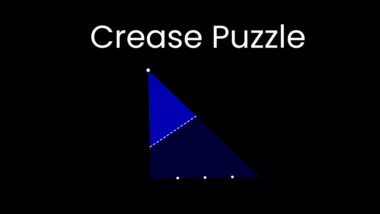 Crease Puzzle. Calculate the different crease by different ways and ...