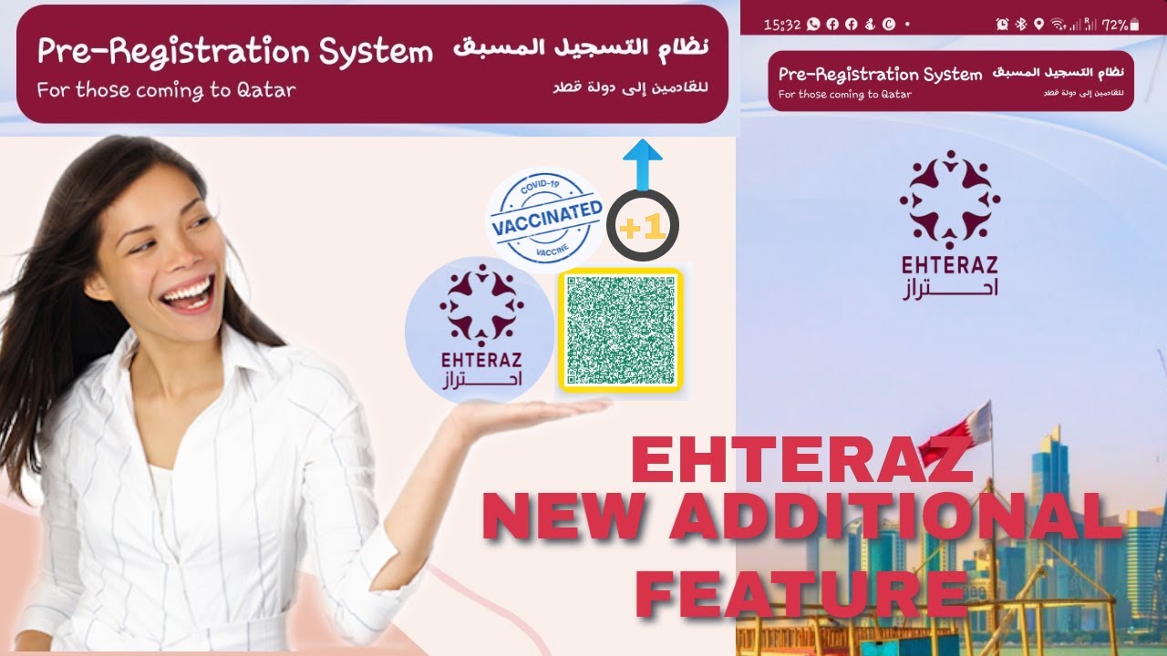 Qatar Pre Registration System through Ehteraz App. - YouTube