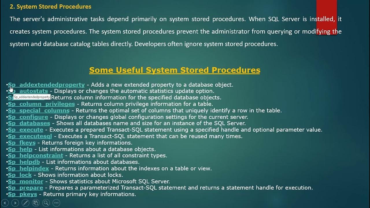 Stored Procedures in SQL Server - YouTube