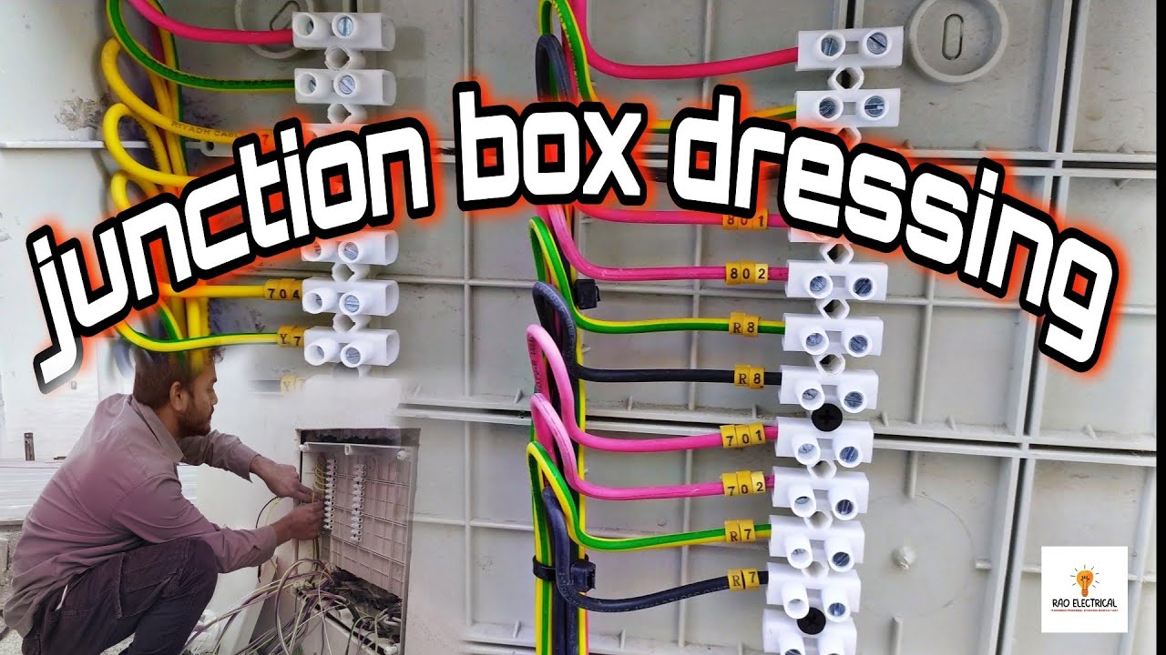 junction ⬜box dressing & wiring! !junction box ki dressing kaise kare ...