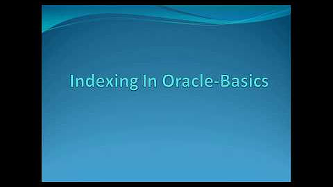 Indexes in Oracle - YouTube
