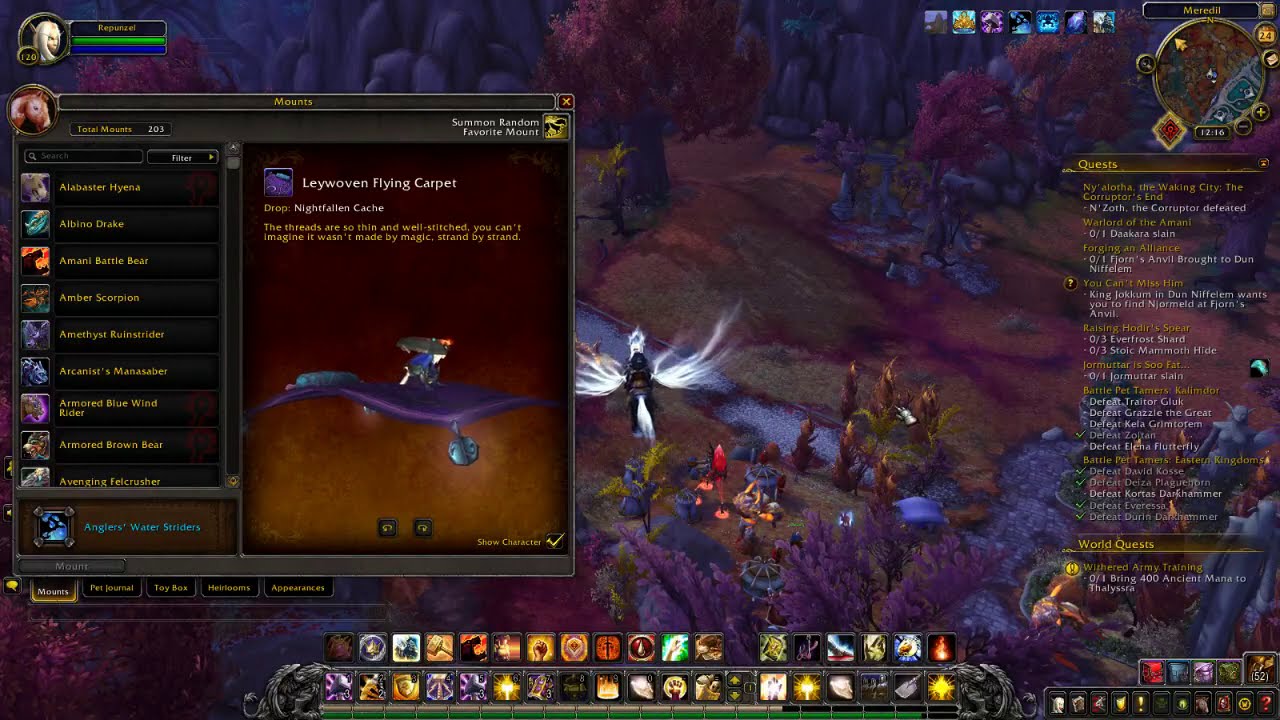 How to get the Leywoven Flying Carpet Mount - YouTube