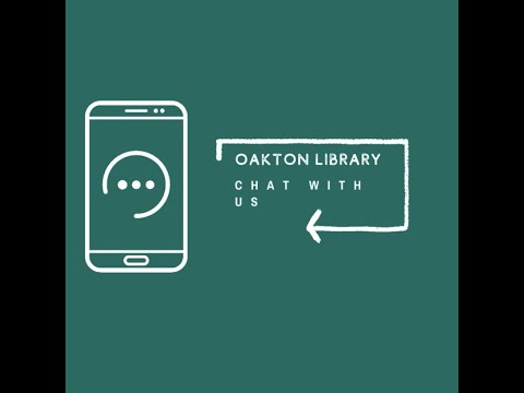 Oakton Library Chat With Us! - YouTube