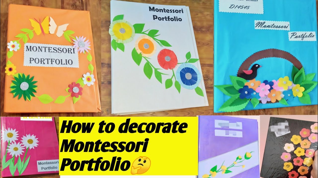 How to decorate portfolio /how I decorate Montessori portfolio ...