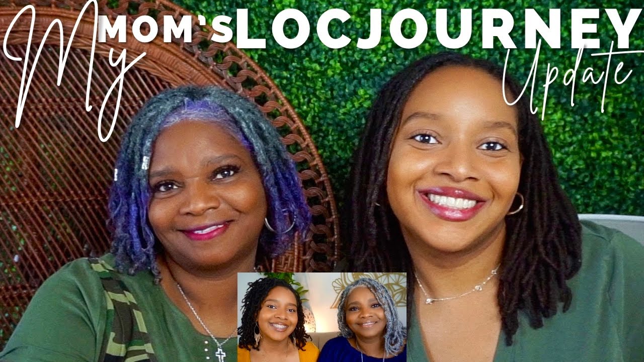 My Mom's Thick, Grey/Purple, Mature Locs Update | 20 months Loc’d - YouTube