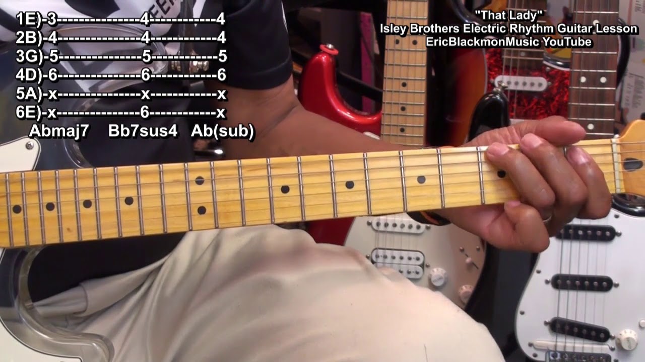 How To Play WHO'S THAT LADY Isley Brothers Guitar Lesson - Funk ...