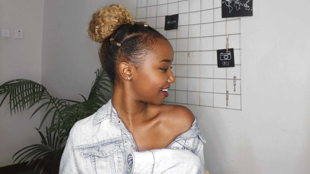 SPICE UP YOUR FAUX BUN // Wabosha Maxine - YouTube